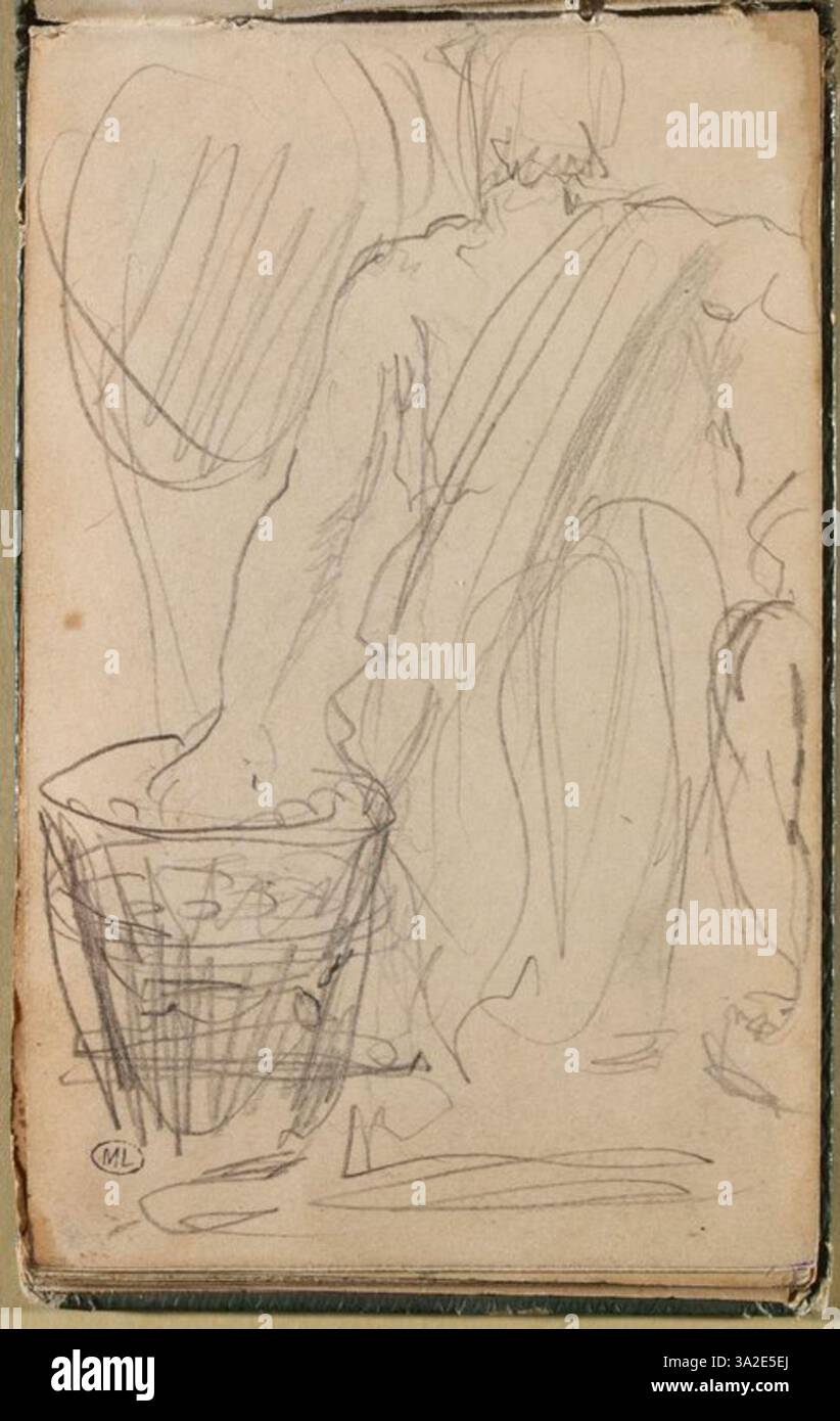 RF 26067, 51 by Théodore Chassériau depicts a finely detailed human ...
