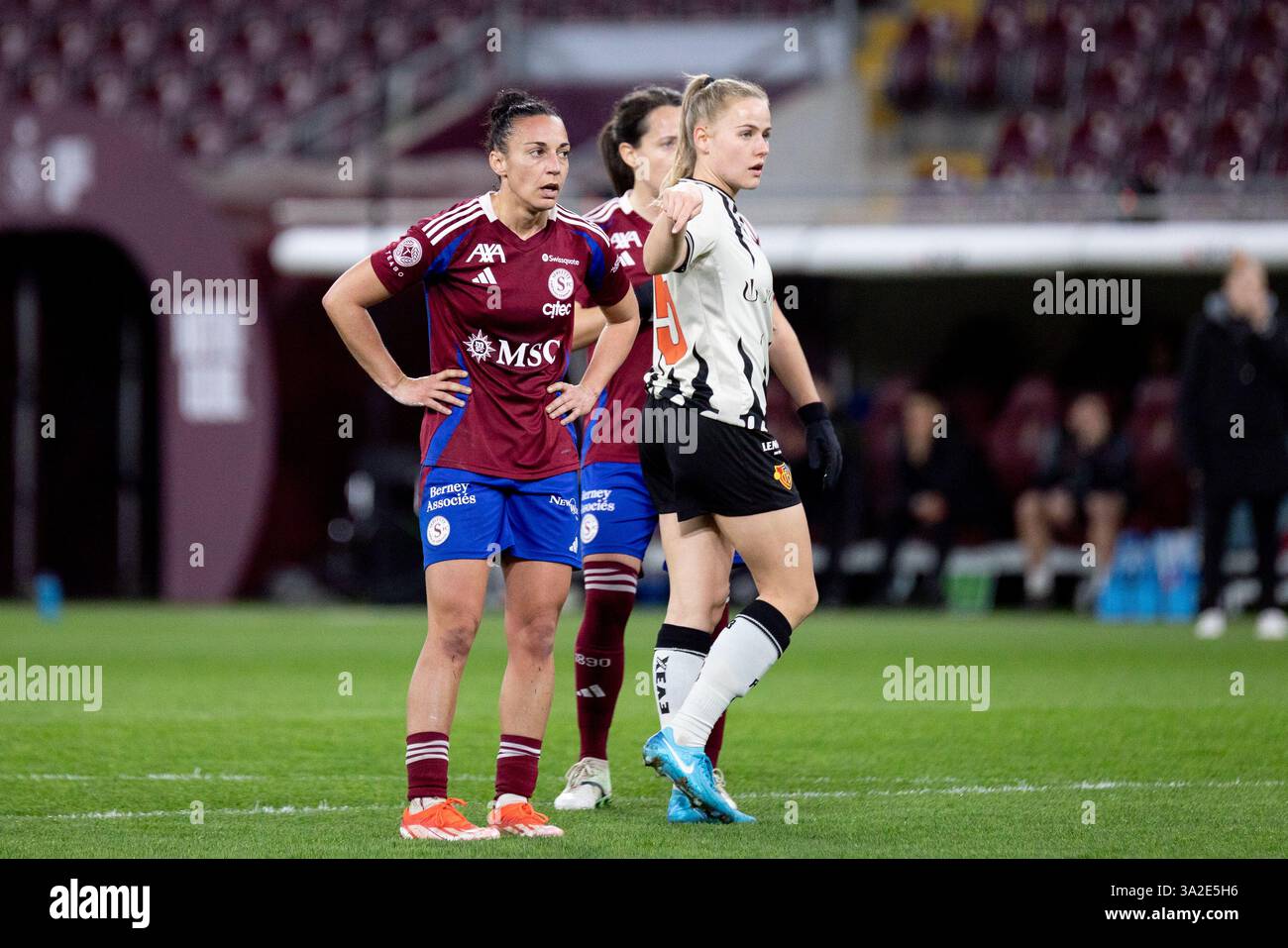 Lancy, Switzerland. 12th Mar, 2025. 12/03/2025, Lancy, Stade de Geneve ...