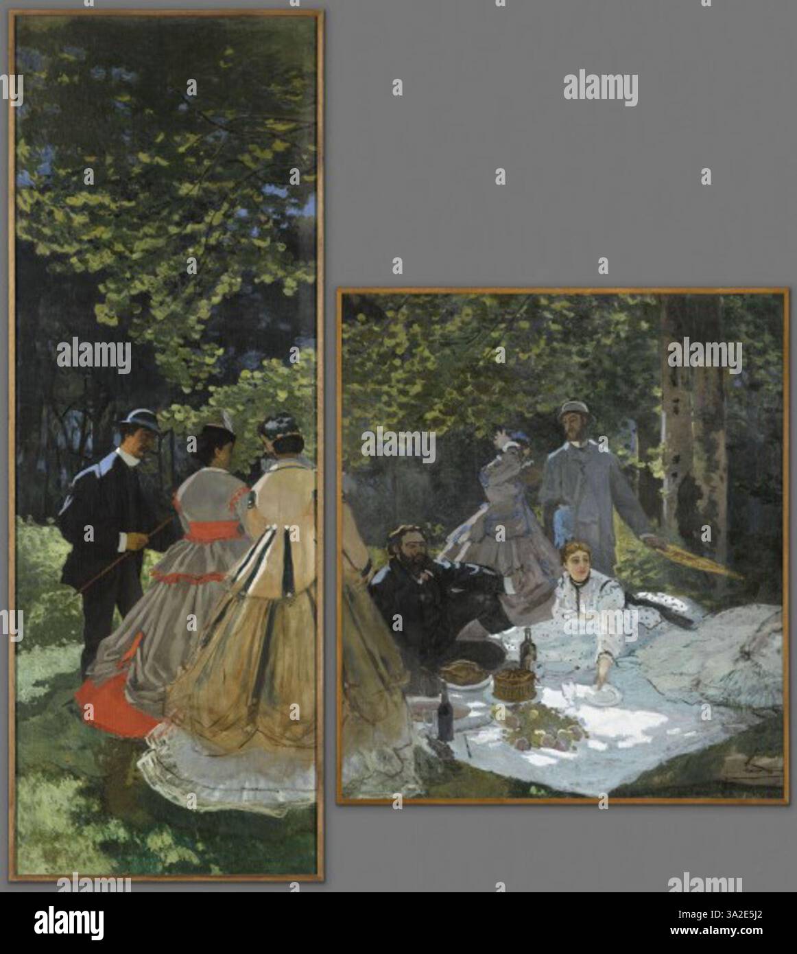 Monet’s 'Le déjeuner sur l'herbe' (Luncheon on the Grass), painted ...