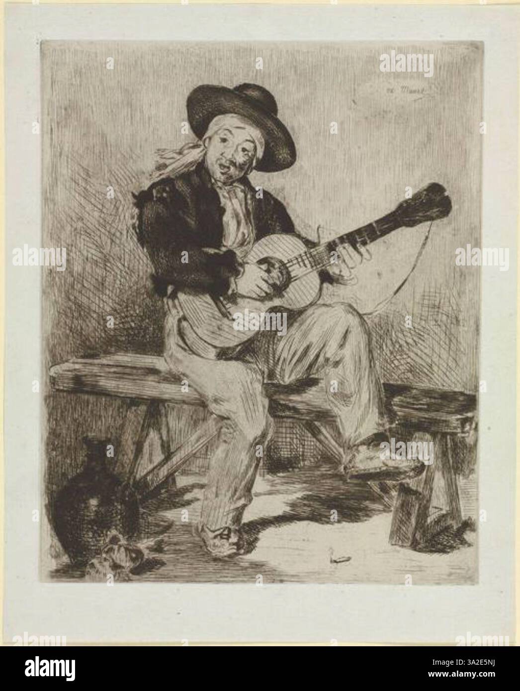 'The Spanish Singer' by Édouard Manet depicts a Spanish singer ...