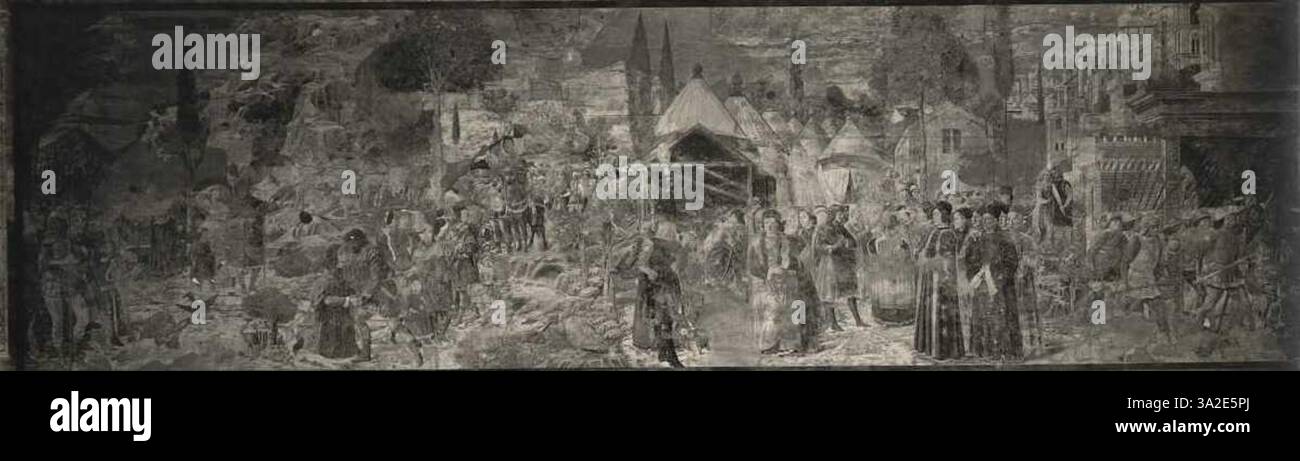 This cropped segment from Benozzo Gozzoli’s 'Meeting of Esau and Jacob ...