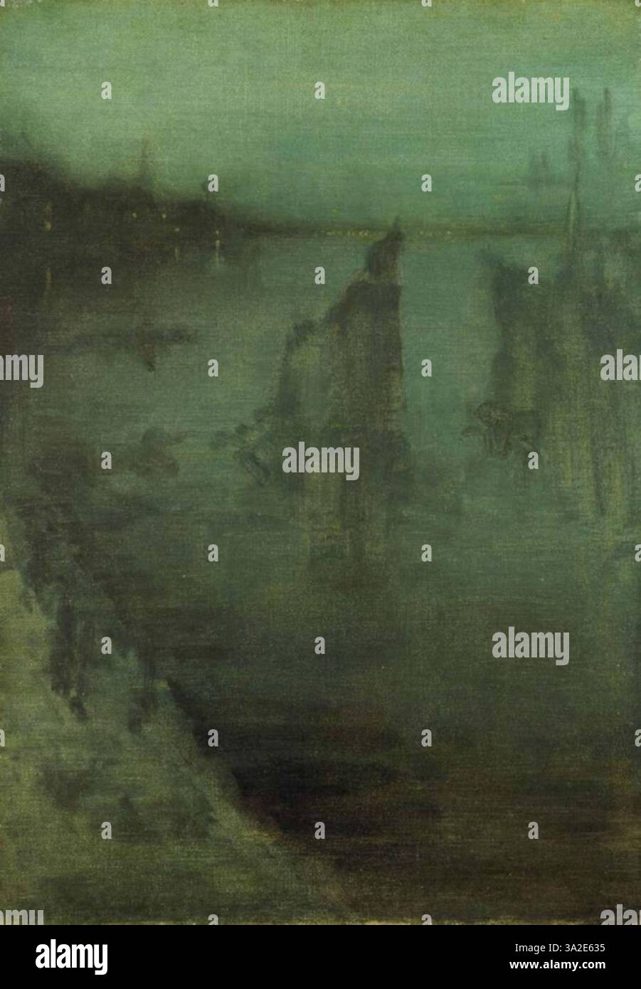 In 'y172 001', Whistler uses subtle tonal transitions and a delicate ...