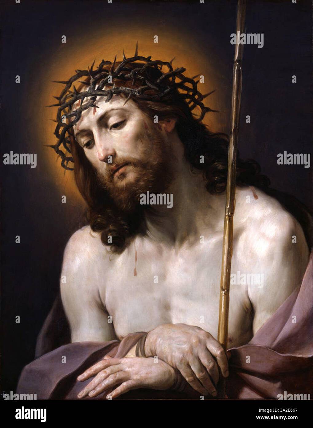 'Christus mit der Dornenkrone' by Guido Reni, created between 1636 and ...