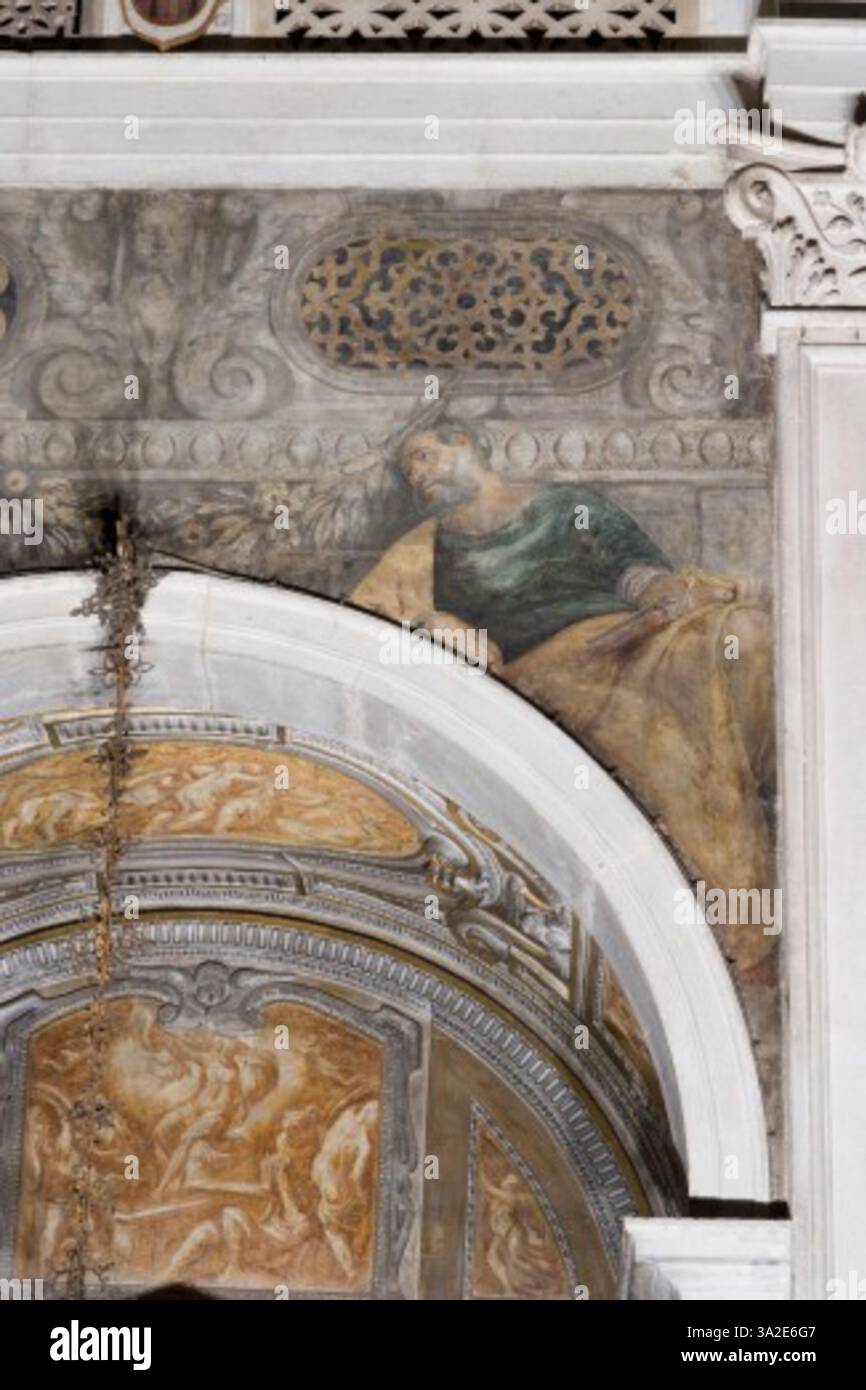 This painting depicts Saint Peter as the apostle and the first Pope ...