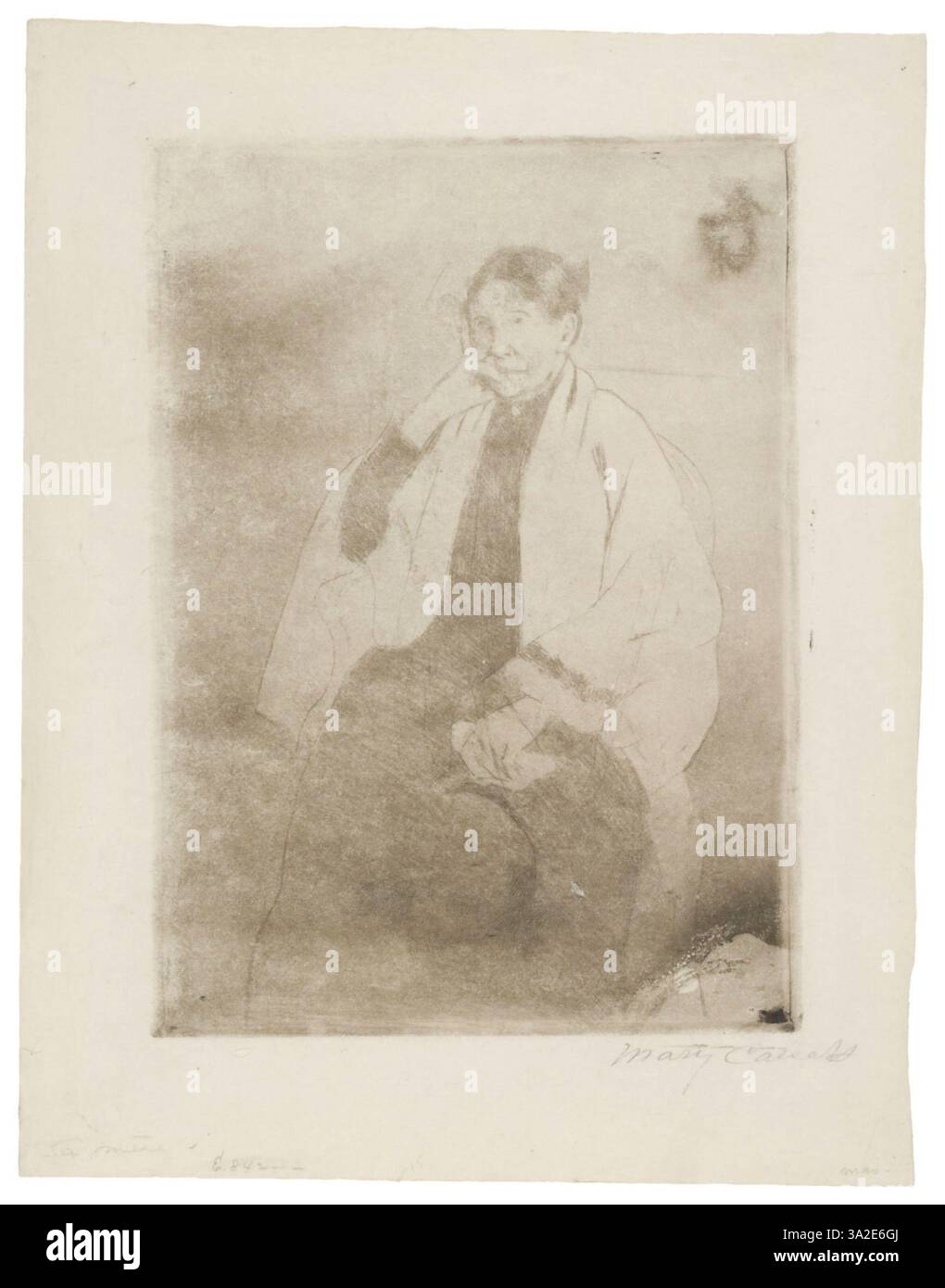 'A Portrait of the Artist’s Mother' is a depiction of Cassatt’s mother ...