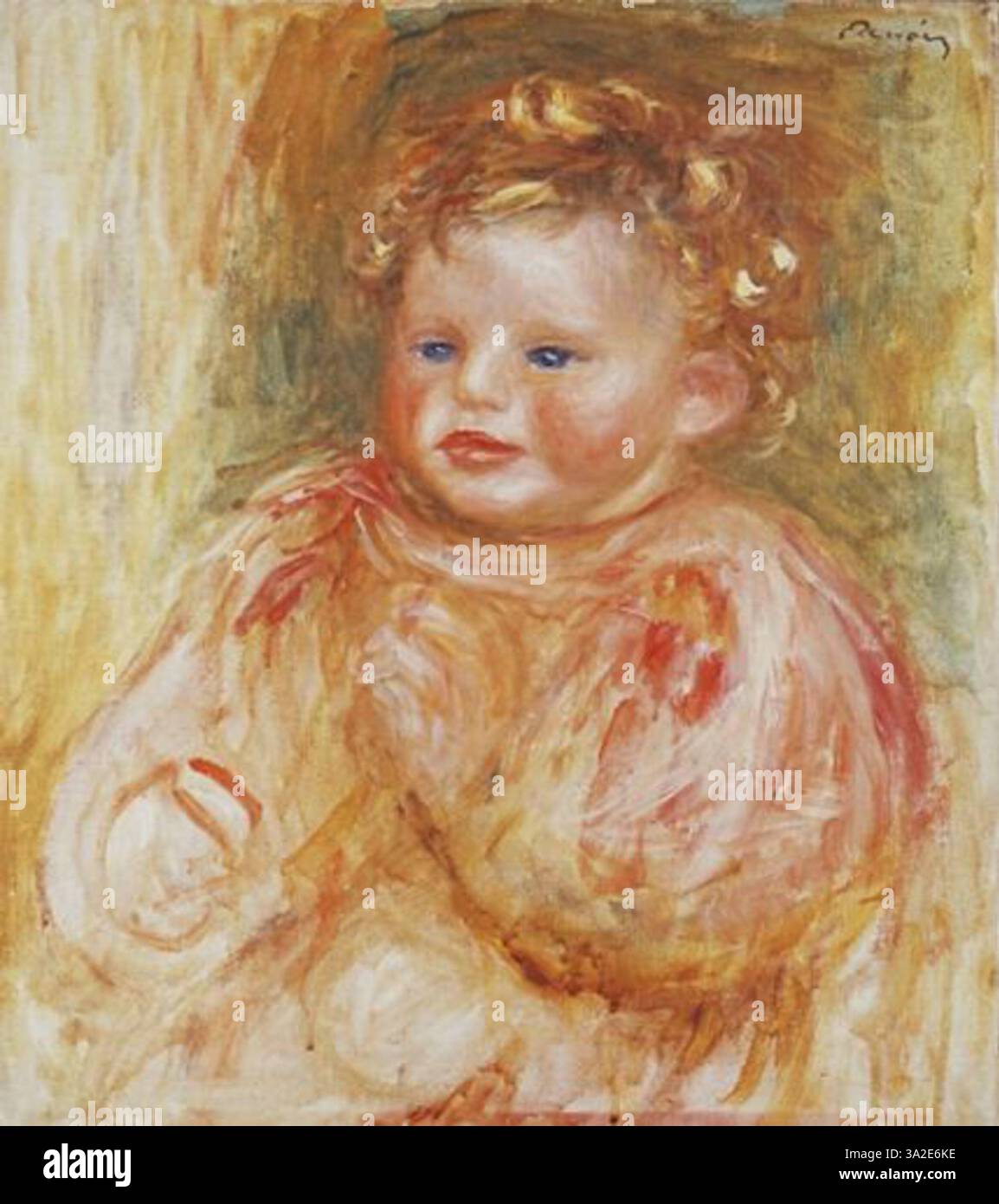 Pierre-Auguste Renoir’s painting depicts a calm and emotional scene ...