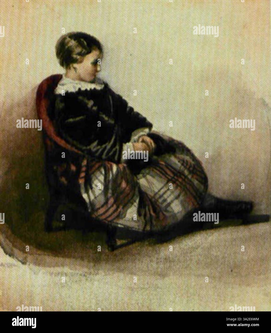 This portrait by Francesco Hayez captures Anna del Majno with a focused ...