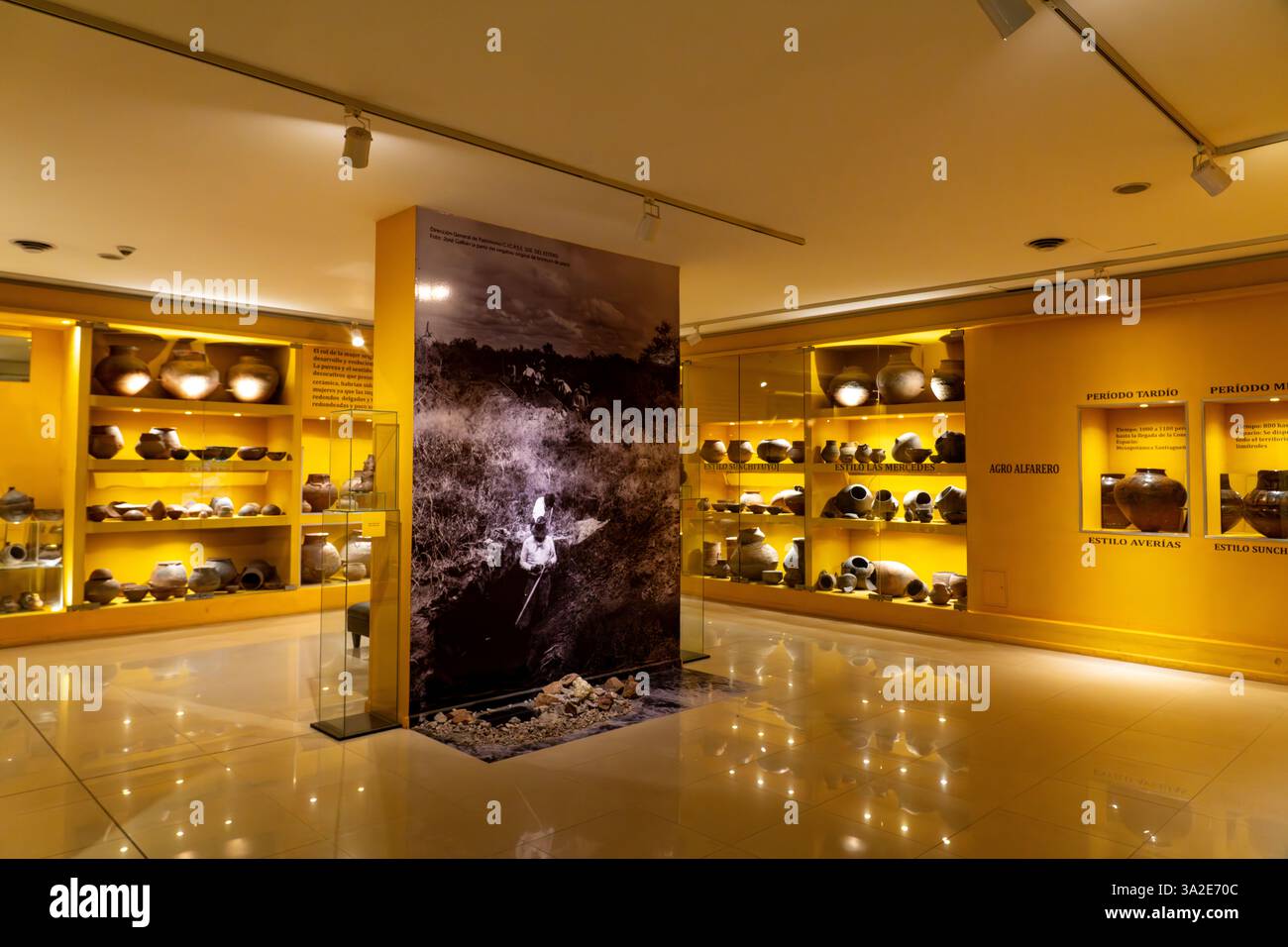 Indigenous Amerindian ceramic pottery on display in the Bicentennial ...