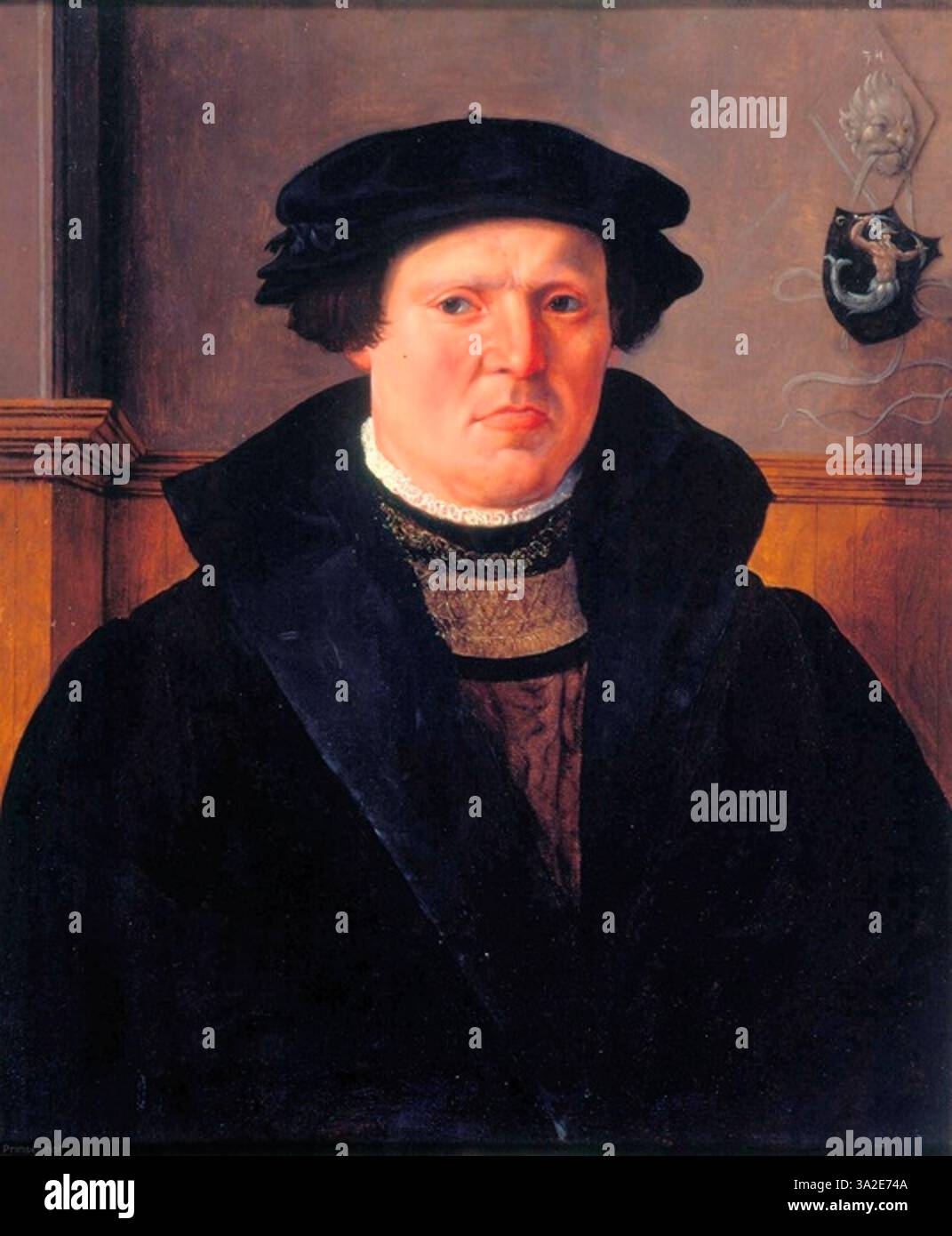 This portrait, attributed to Maarten van Heemskerck, possibly depicts a member of the Delft ...