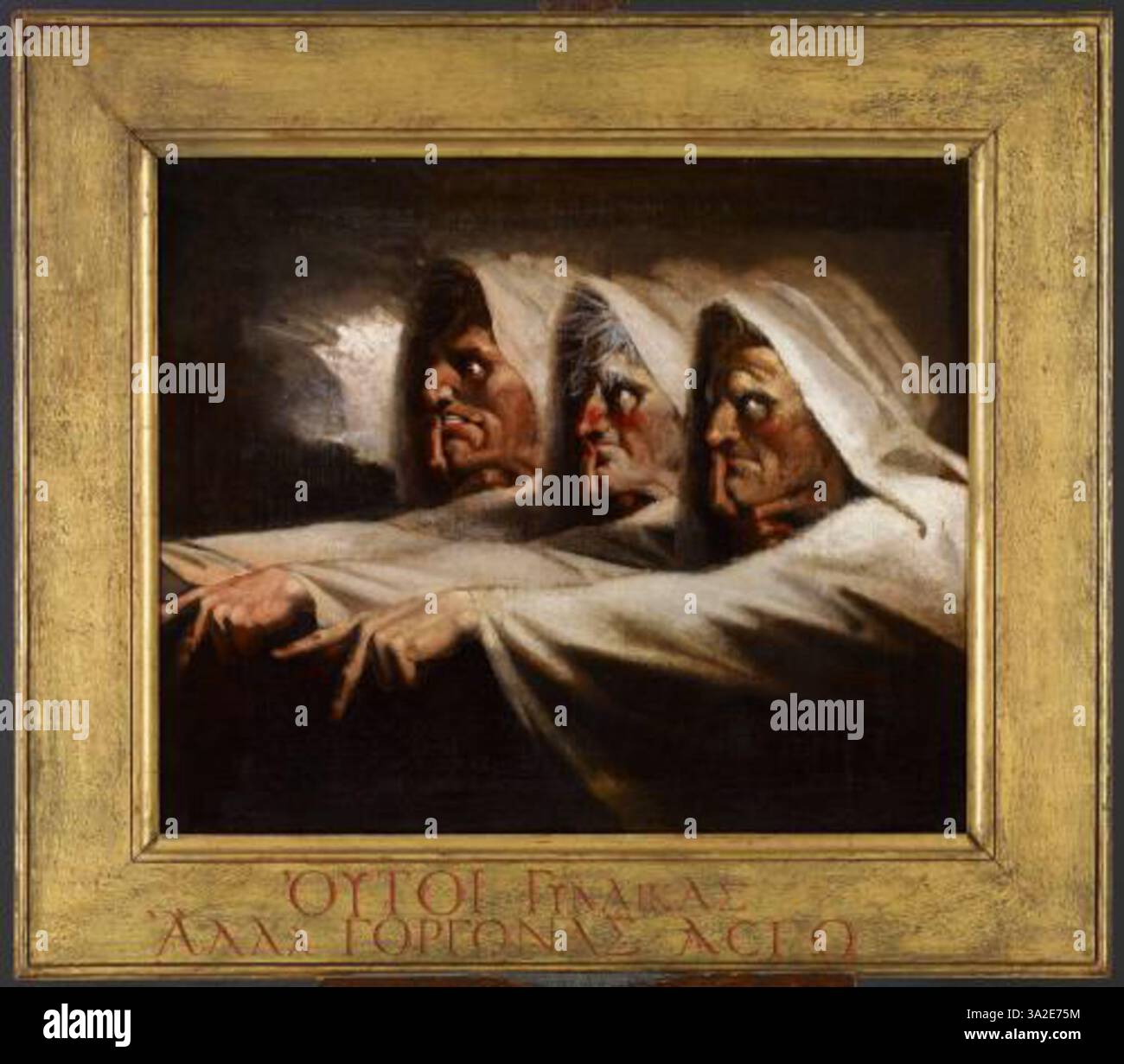 Fuseli’s *The Three Witches* illustrates the iconic scene from ...