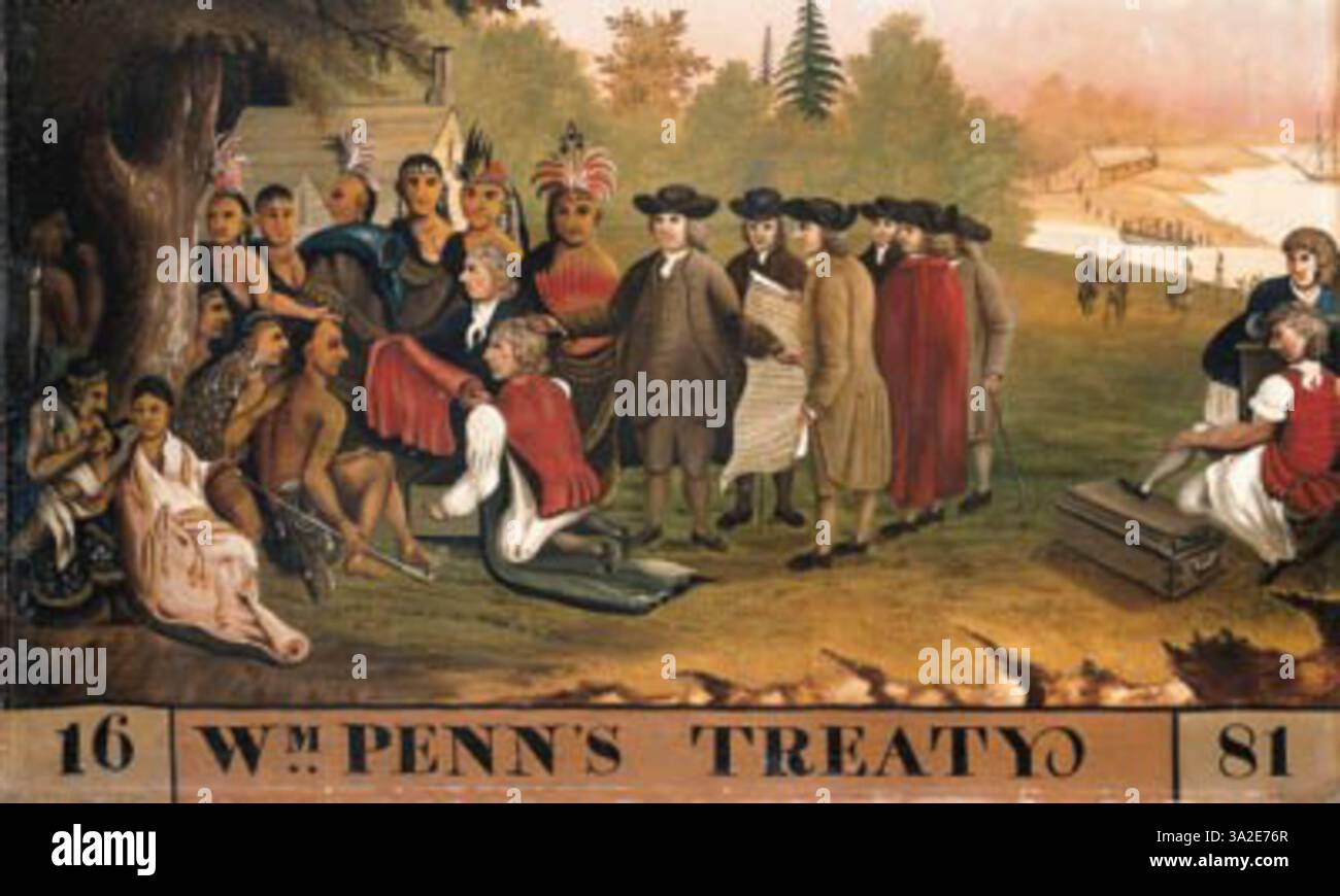 In this painting, Edward Hicks depicts William Penn’s historic treaty ...