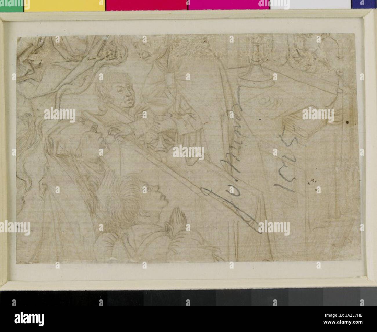 This illuminated manuscript page from the school of Rogier van der ...