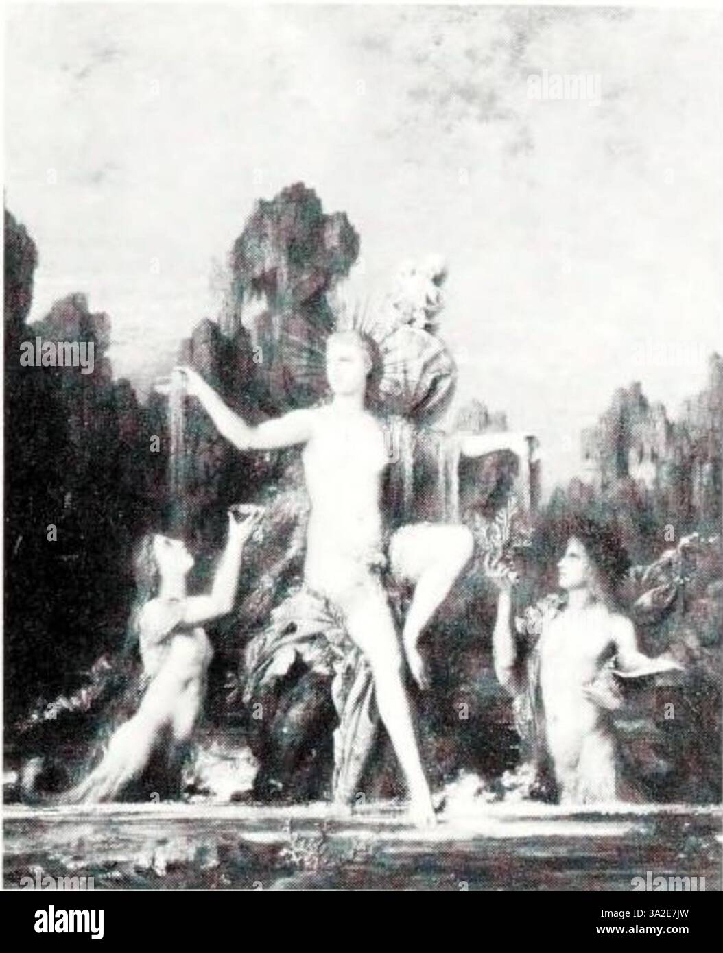 This oil painting, titled 'Venus Rising from the Sea' (1866), portrays the mythological figure ...