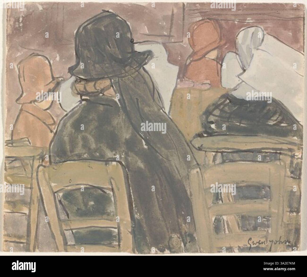 This piece, painted between 1925 and 1929, depicts women and nuns ...