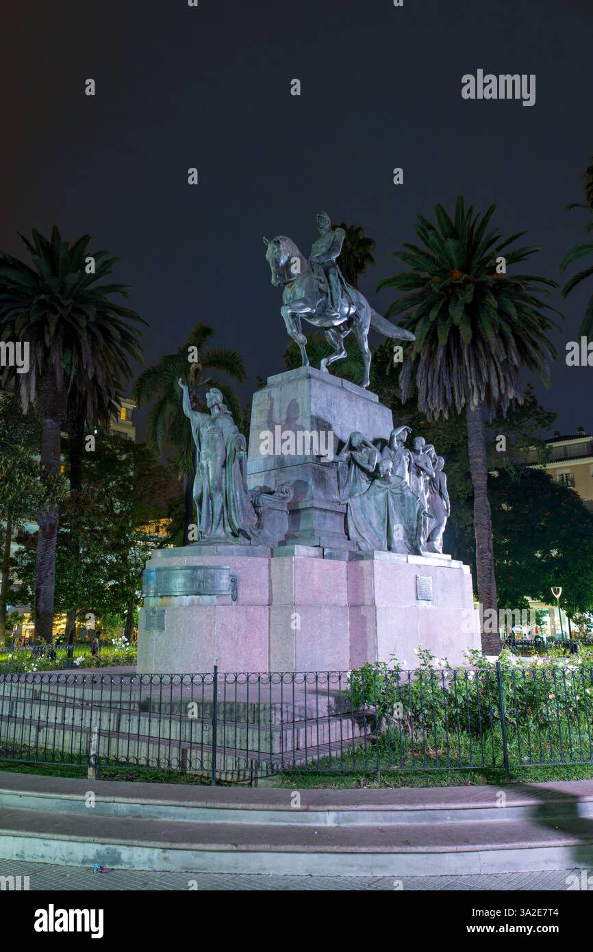 Equestrian statue of General Juan Antonio Álvarez de Arenales in the ...