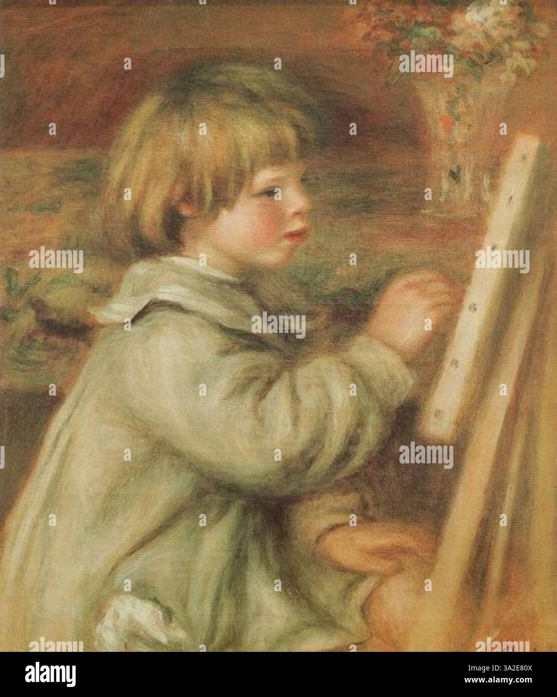 This artwork by Pierre-Auguste Renoir, painted in Hamburg, depicts a ...