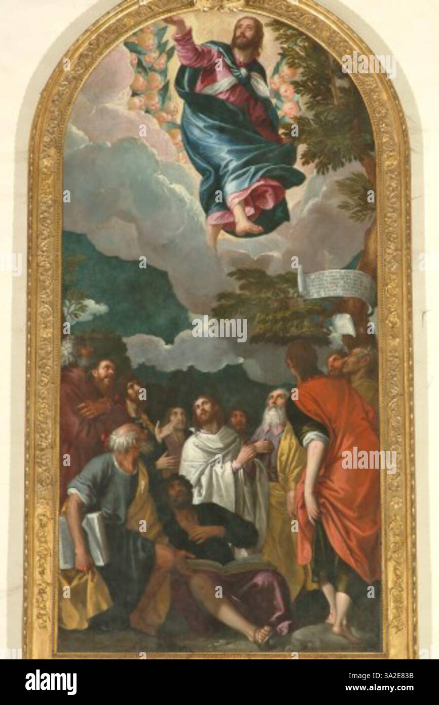 'Ascensione di Gesù Cristo' depicts the moment when Christ ascends to ...
