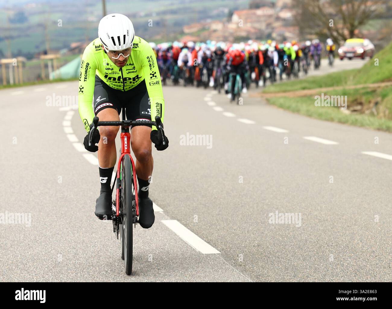La Cote Saint Andre, France. 13th Mar, 2025. Belgian Kobe Goossens of ...