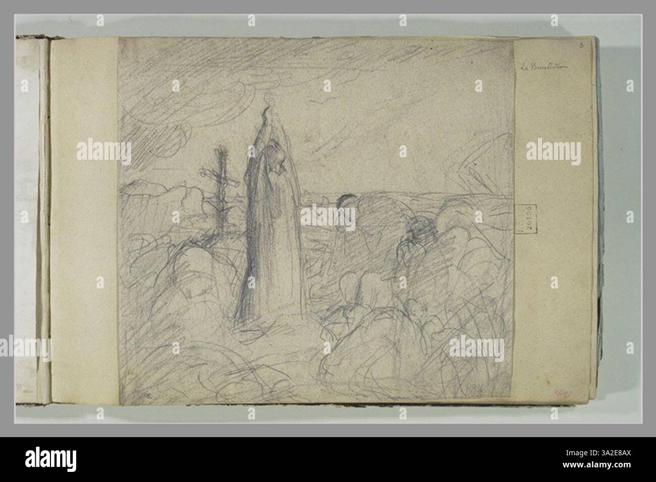 This artwork, titled 'L'Élévation', depicts a moment of ascension or ...