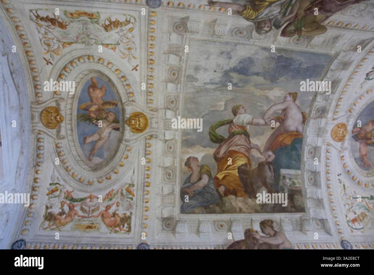 This photograph of Villa Barbaro, located in Maser, Italy, showcases ...