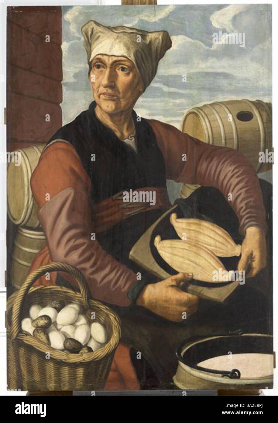 This painting by Pieter Aertsen, titled 'Fermière Hollandaise' (Dutch ...