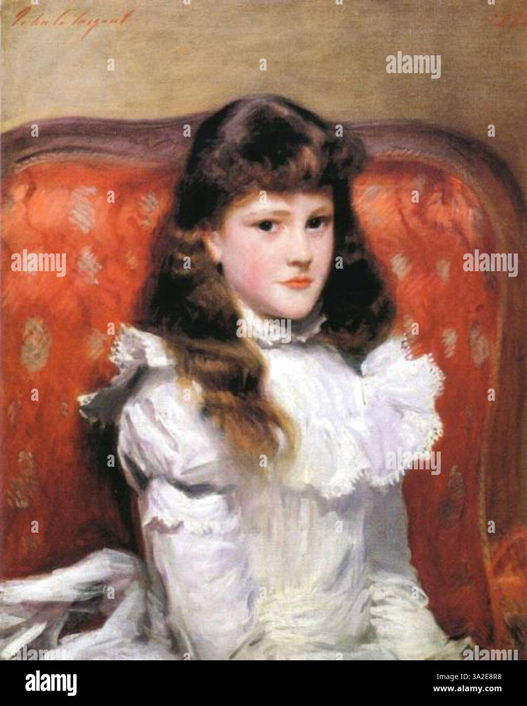 This portrait of Miss Cara Burch, painted by John Singer Sargent in ...