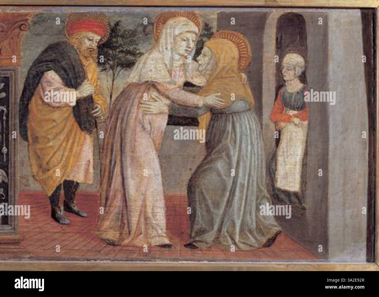 'La Visitation' by Vincenzo Foppa depicts the meeting between the ...