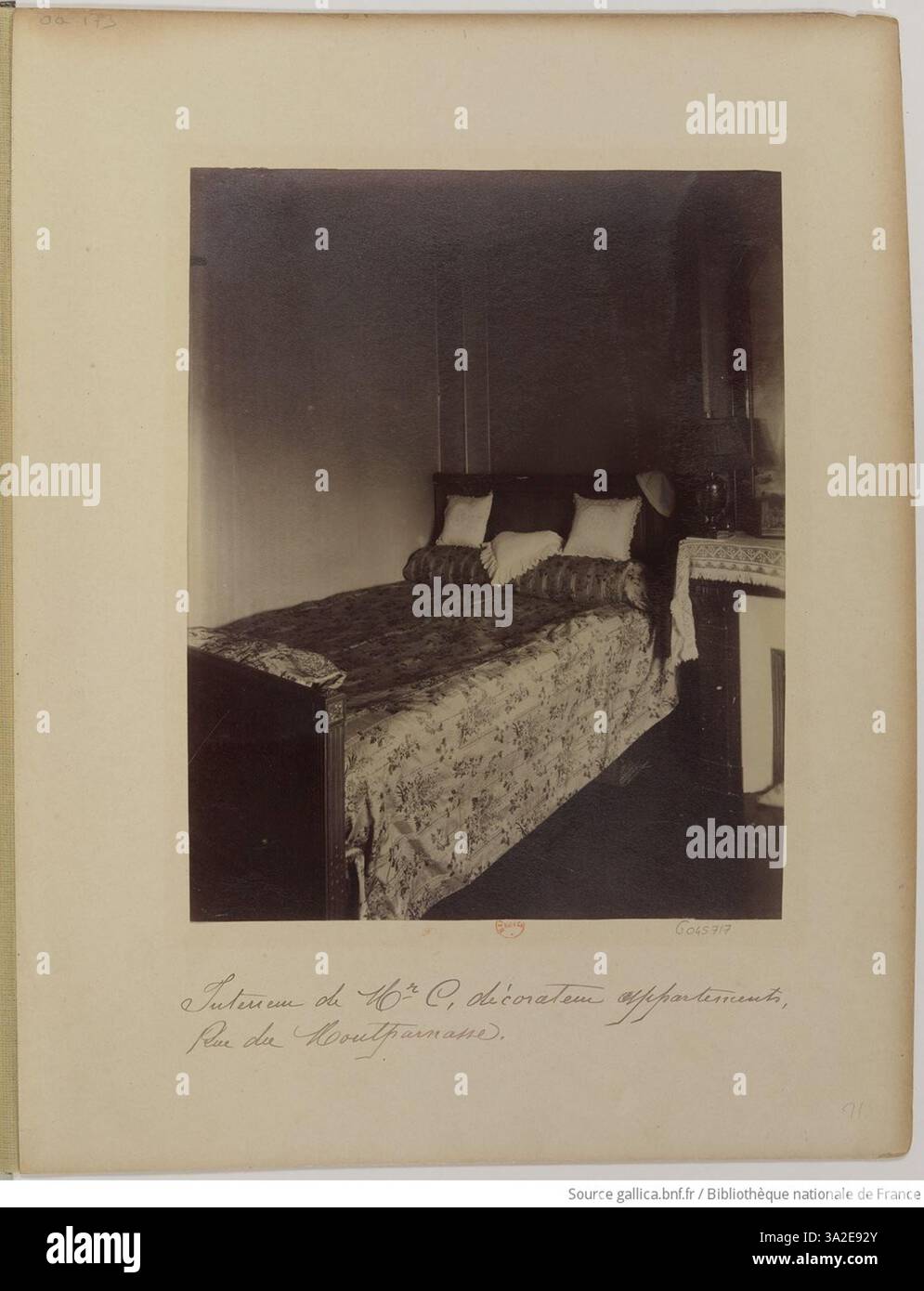 A photograph by Eugène Atget depicting the interior of Mr. C.’s ...