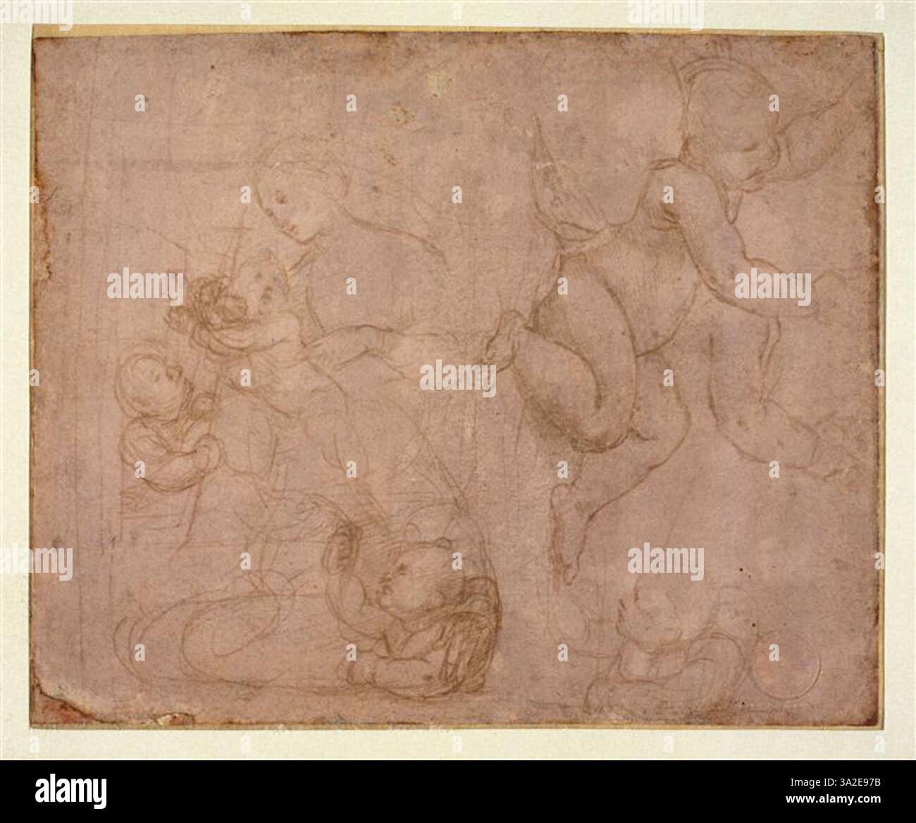 This study by Raphael portrays the Virgin Mary with the Child Jesus and ...