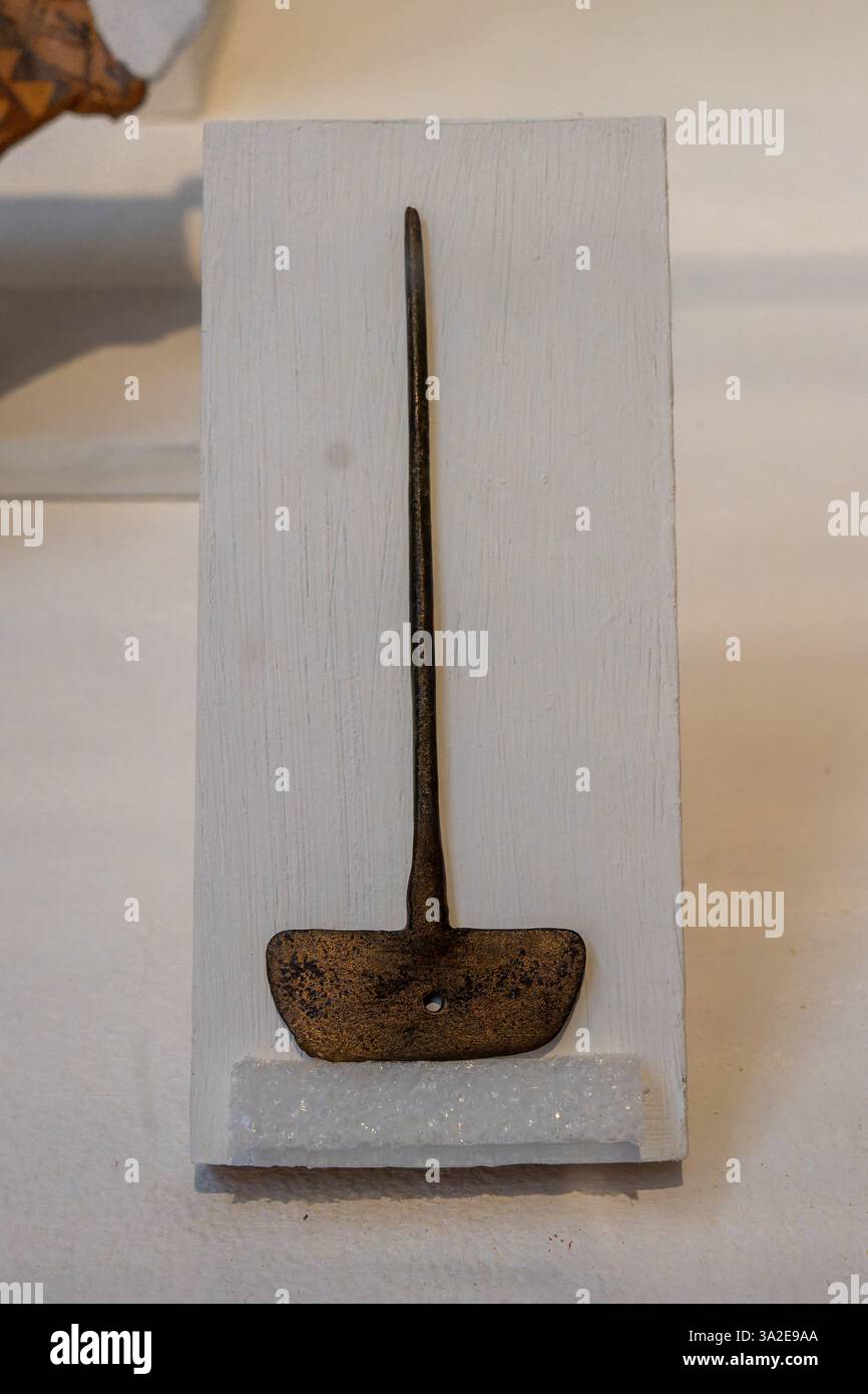 Pre-Hispanic indigenous Amerindian bonze tumi in the Museum of ...