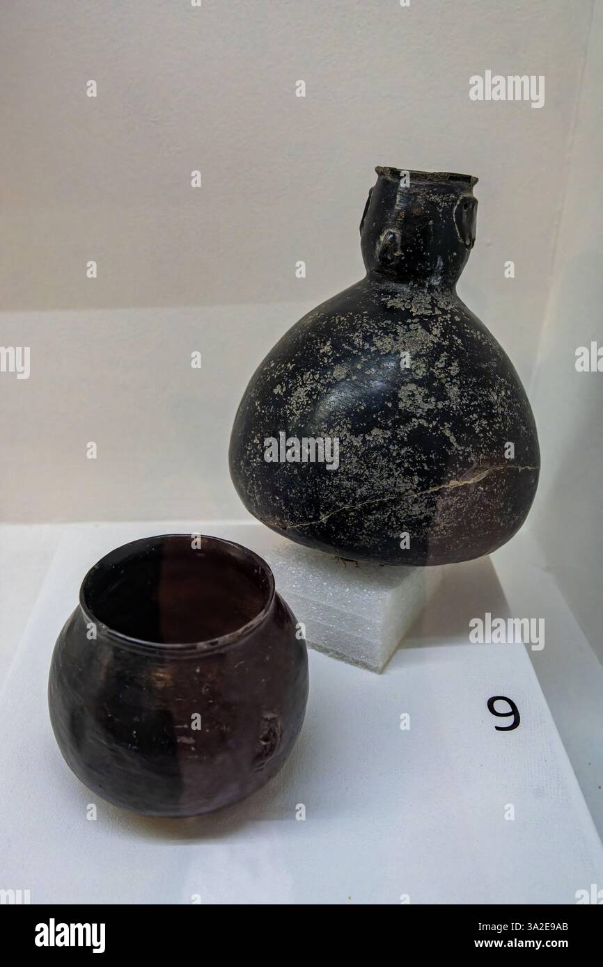 Pre-Hispanic indigenous Amerindian ceramic pottery in the Museum of ...