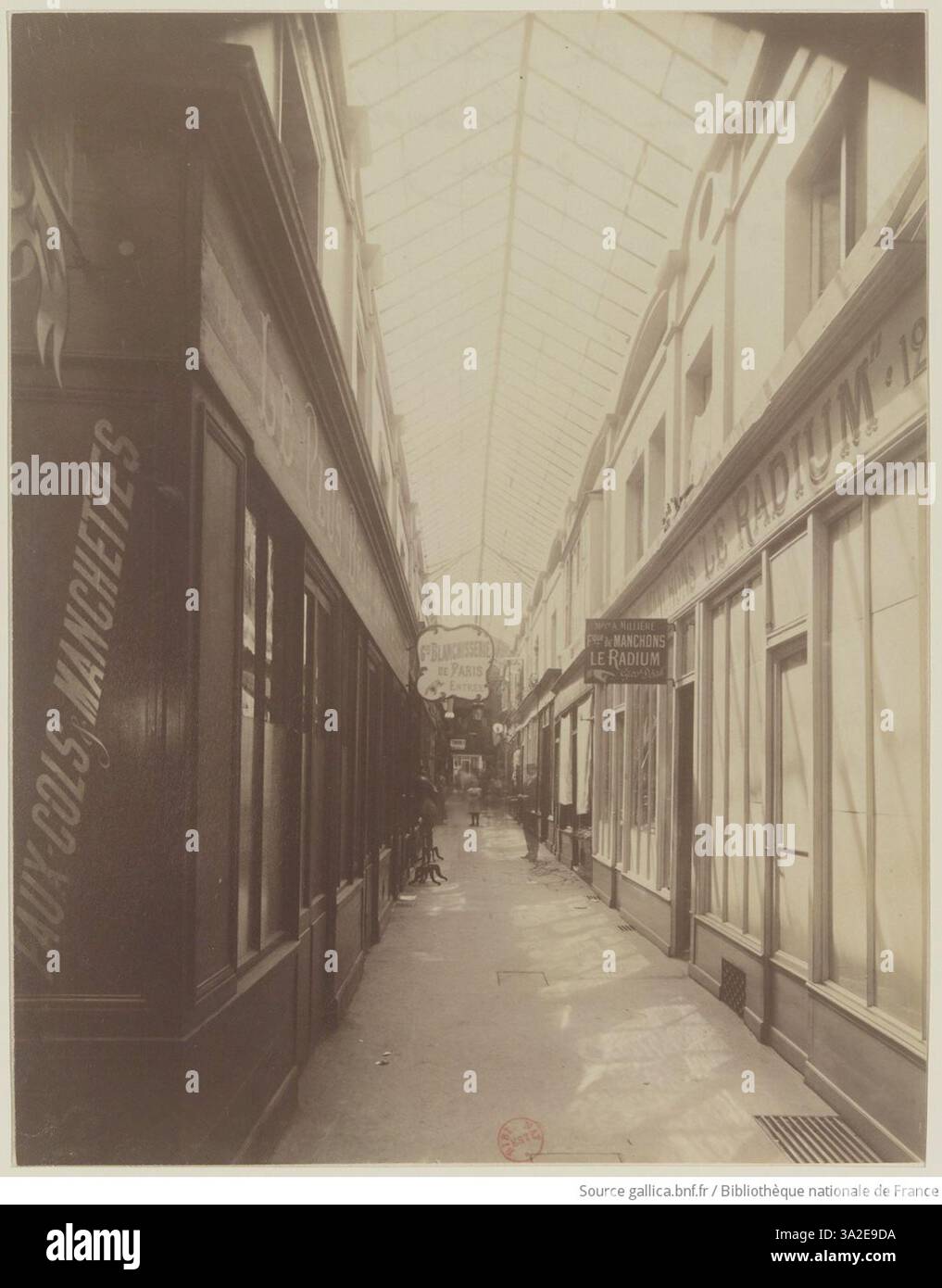 This image by Eugène Atget showcases Passage du Caire at 33 rue d ...