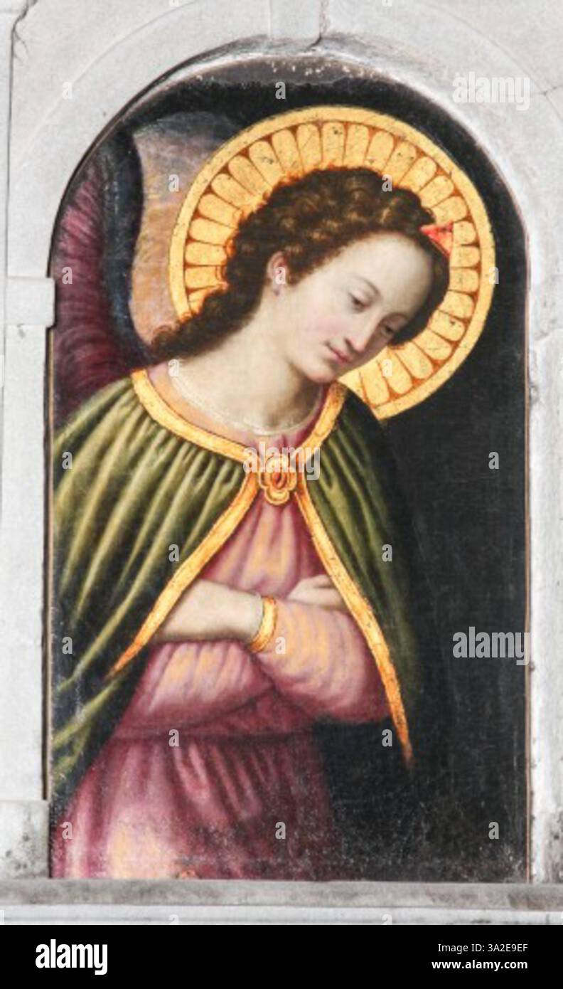 This painting by Cristofano Allori from 1617 shows the Announcing Angel ...