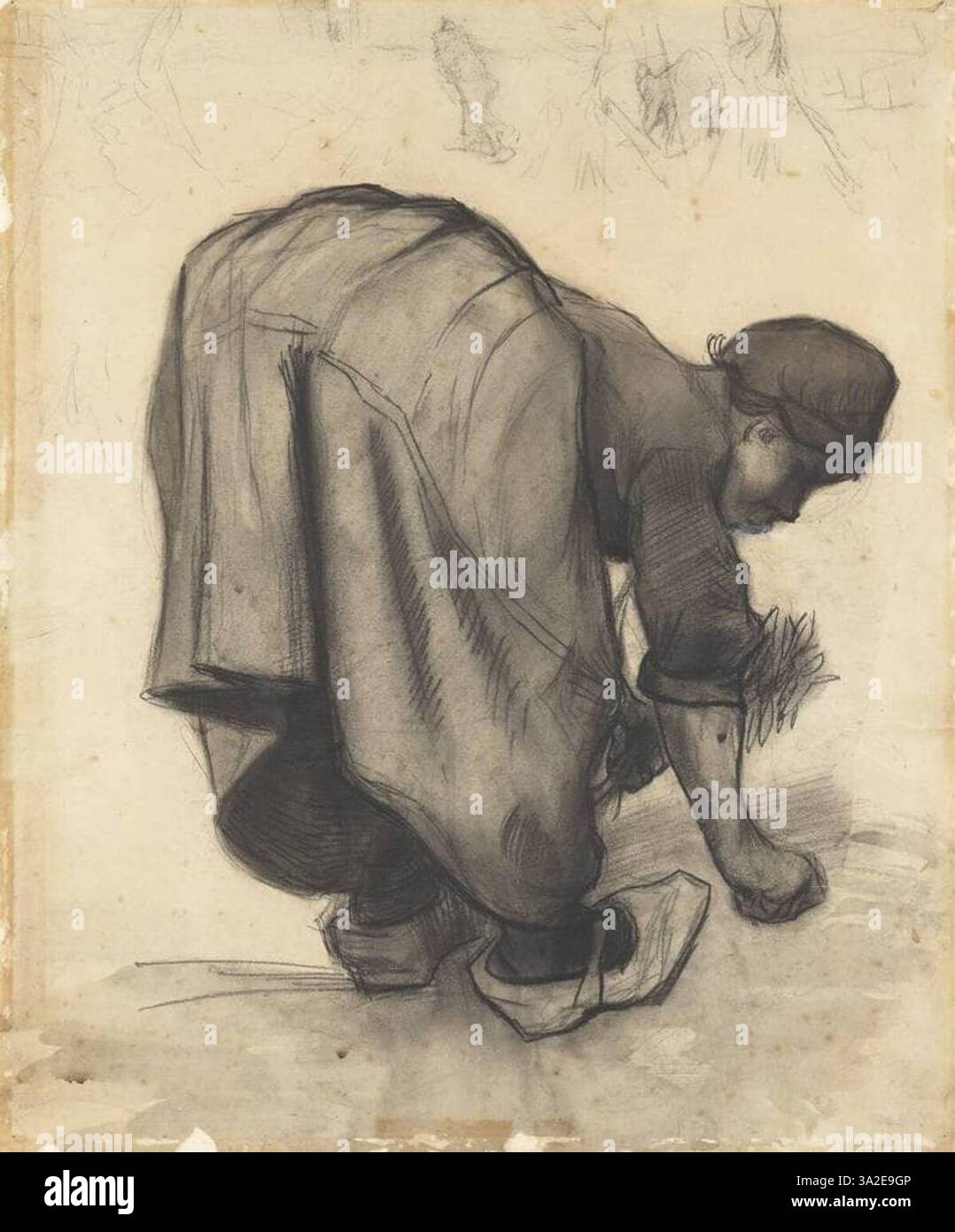 A portrait of a woman reading a book in a rural setting, painted with ...