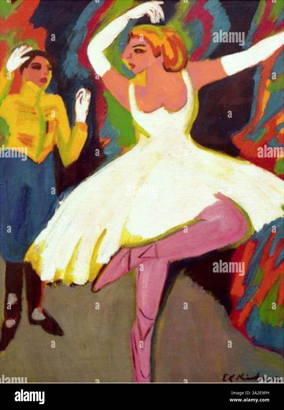 Kirchner 75 exemplifies the artist's signature expressionist style ...