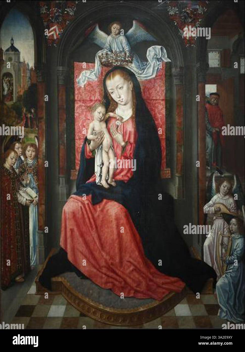 This 15th-century painting by the Master of the Legend of Saint Ursula depicts the Virgin Mary ...