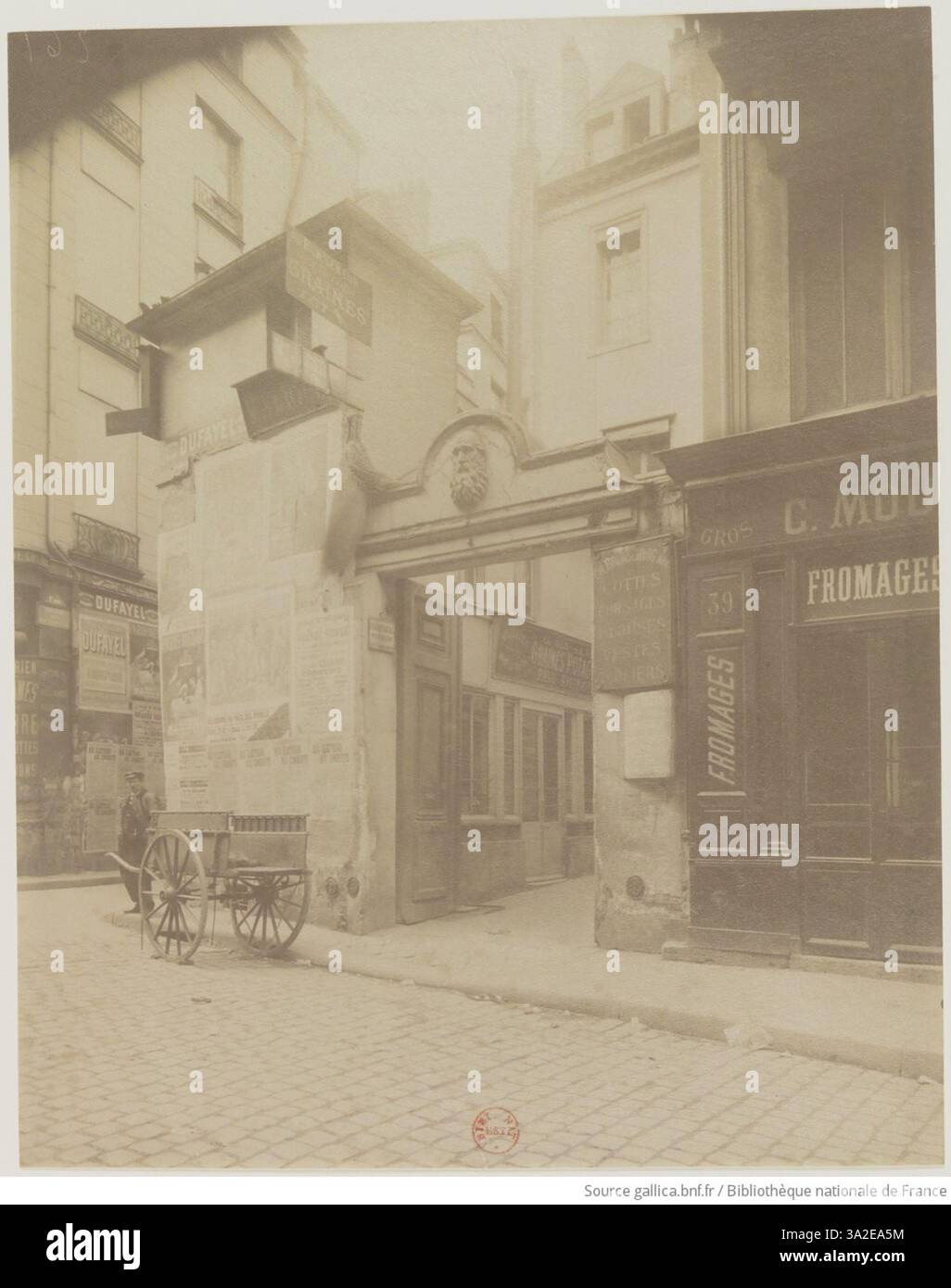 This photograph by Eugène Atget shows Maison de la Tête Noire, located ...