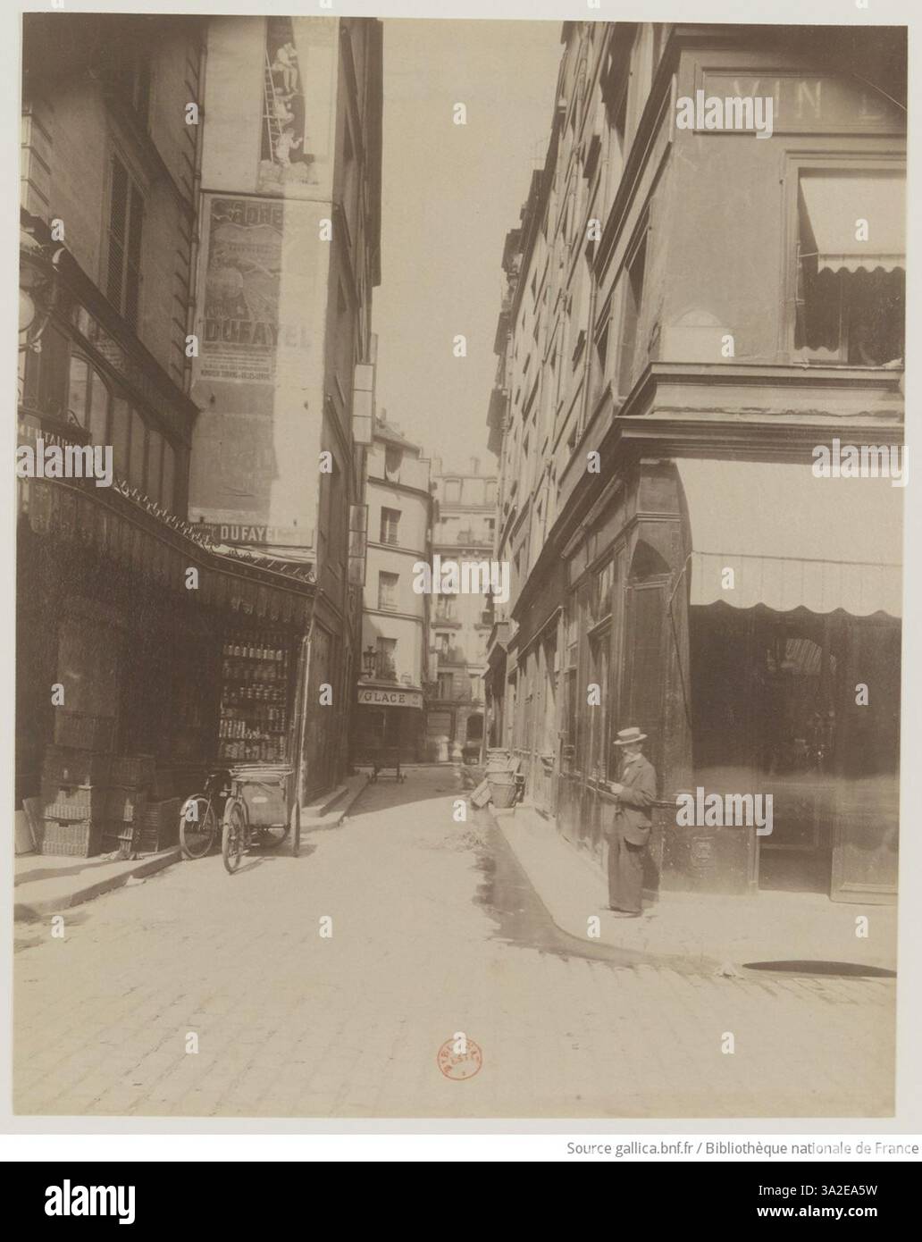 Eugène Atget captured Rue Mondétour from Rue Rambuteau in Paris ...