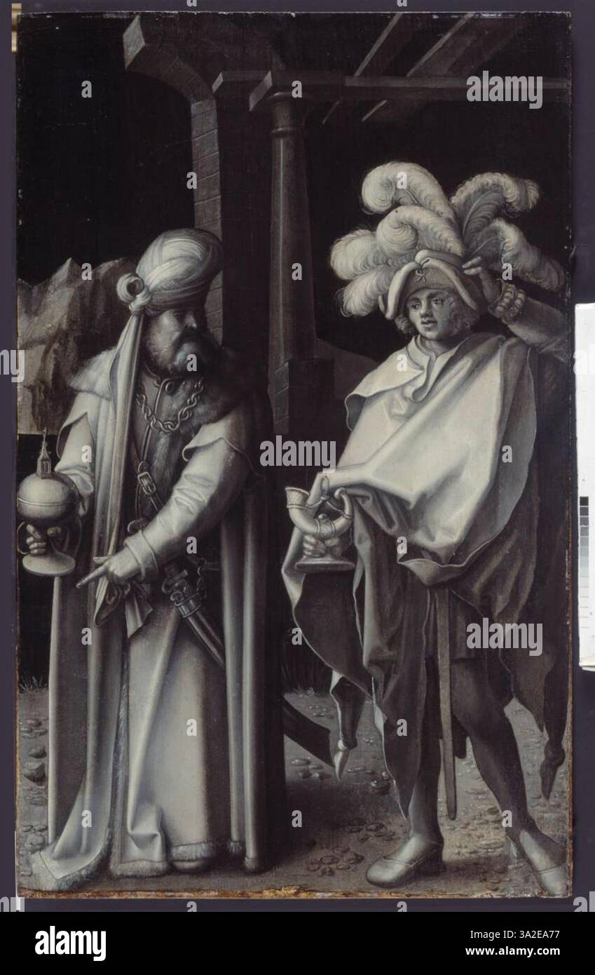 Albrecht Dürer’s 'Heller-Altar, B0271' is an engraving that highlights ...