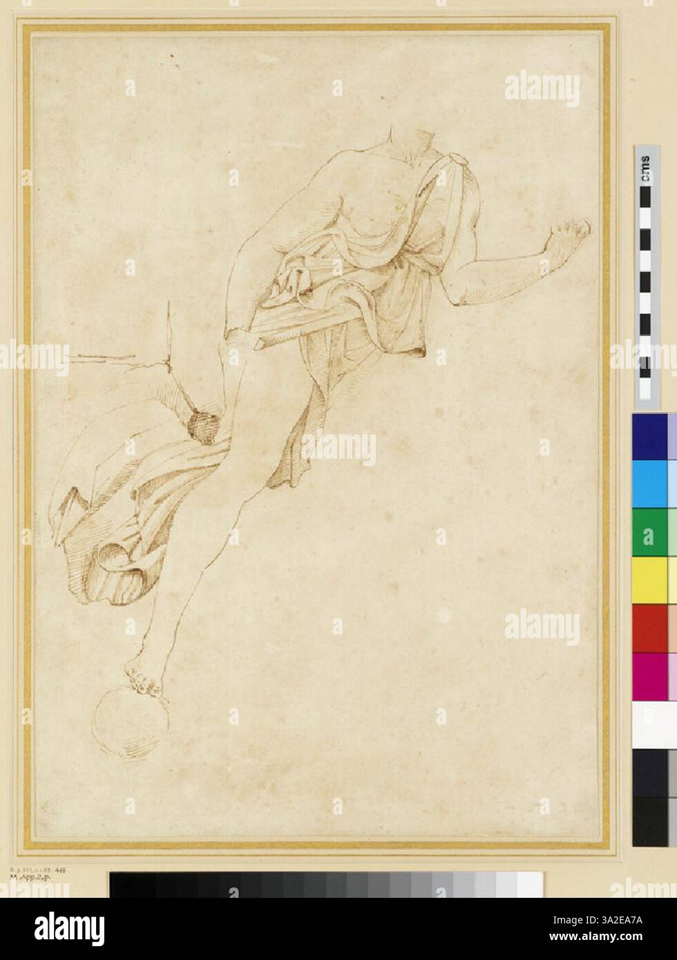 This figure, attributed to Baldassare Peruzzi, represents Victory ...