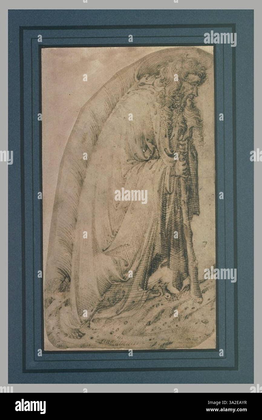 This piece by Stefano da Verona shows an elderly saint relying on a ...