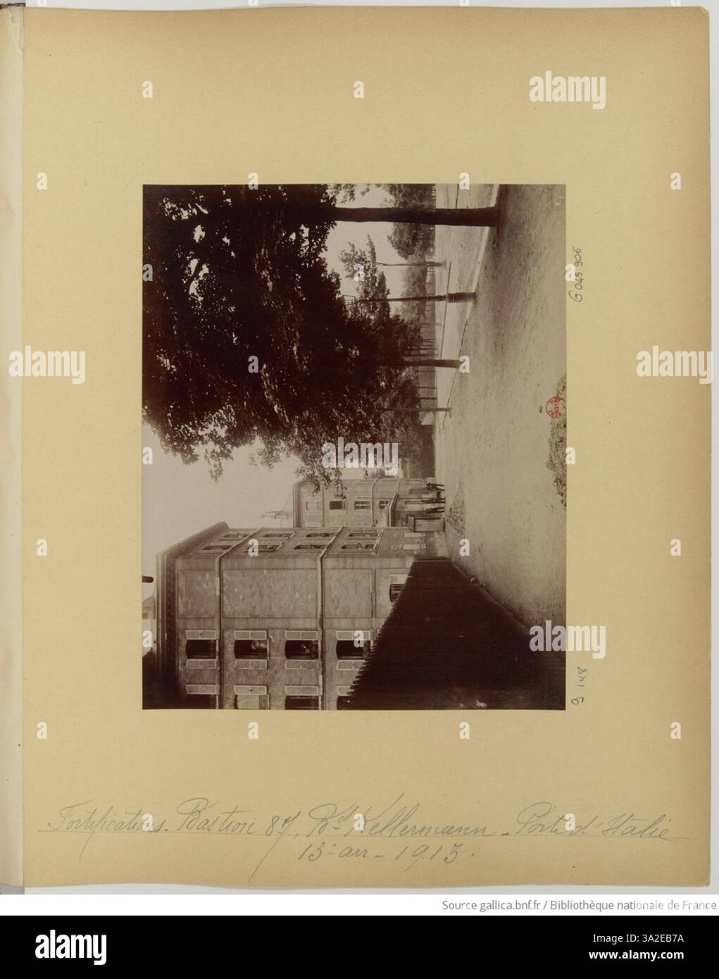 Eugène Atget’s photograph captures the Fortifications at Bastion 87 ...