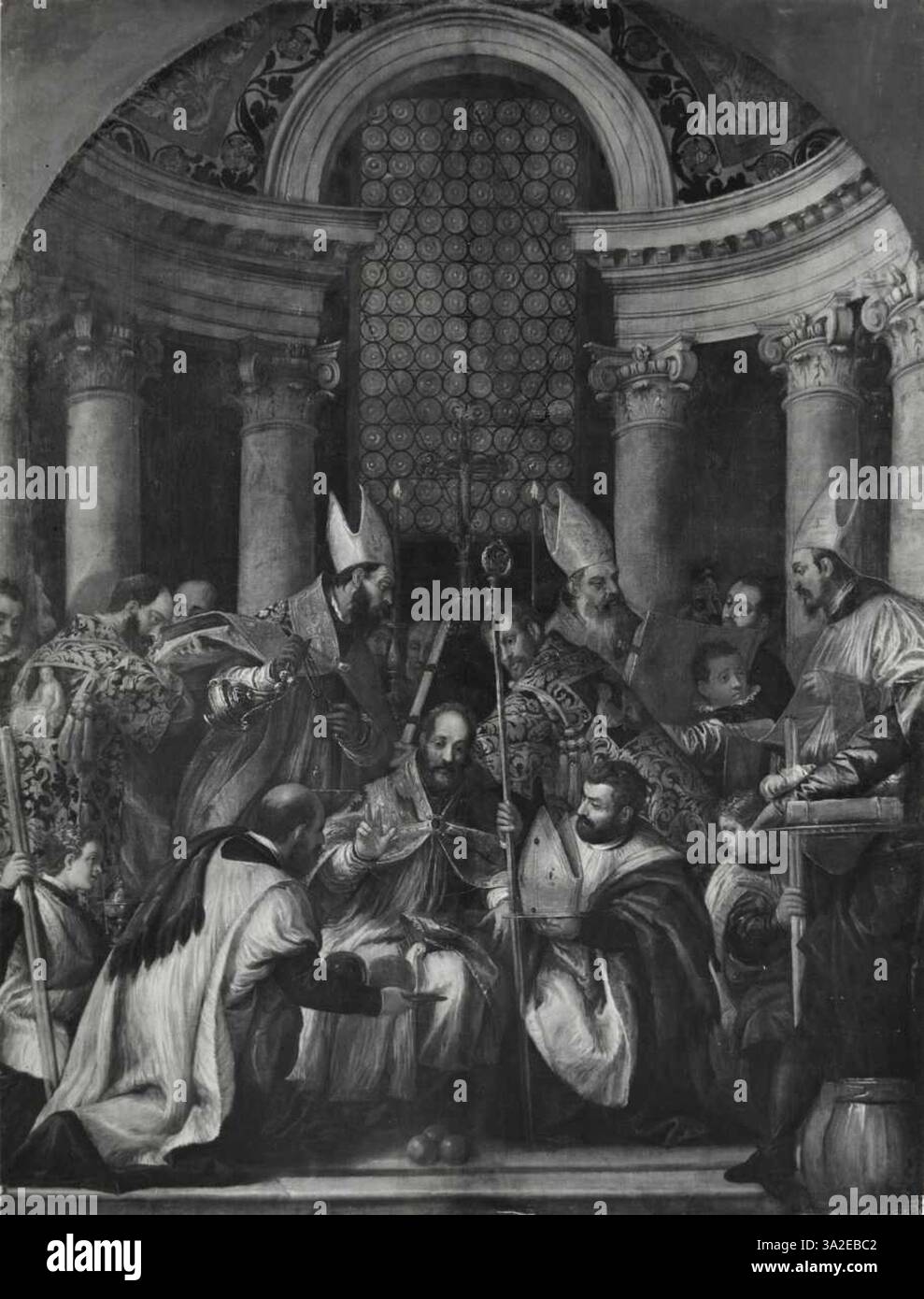 In this work by Paolo Veronese, Saint Nicholas is depicted in the ...