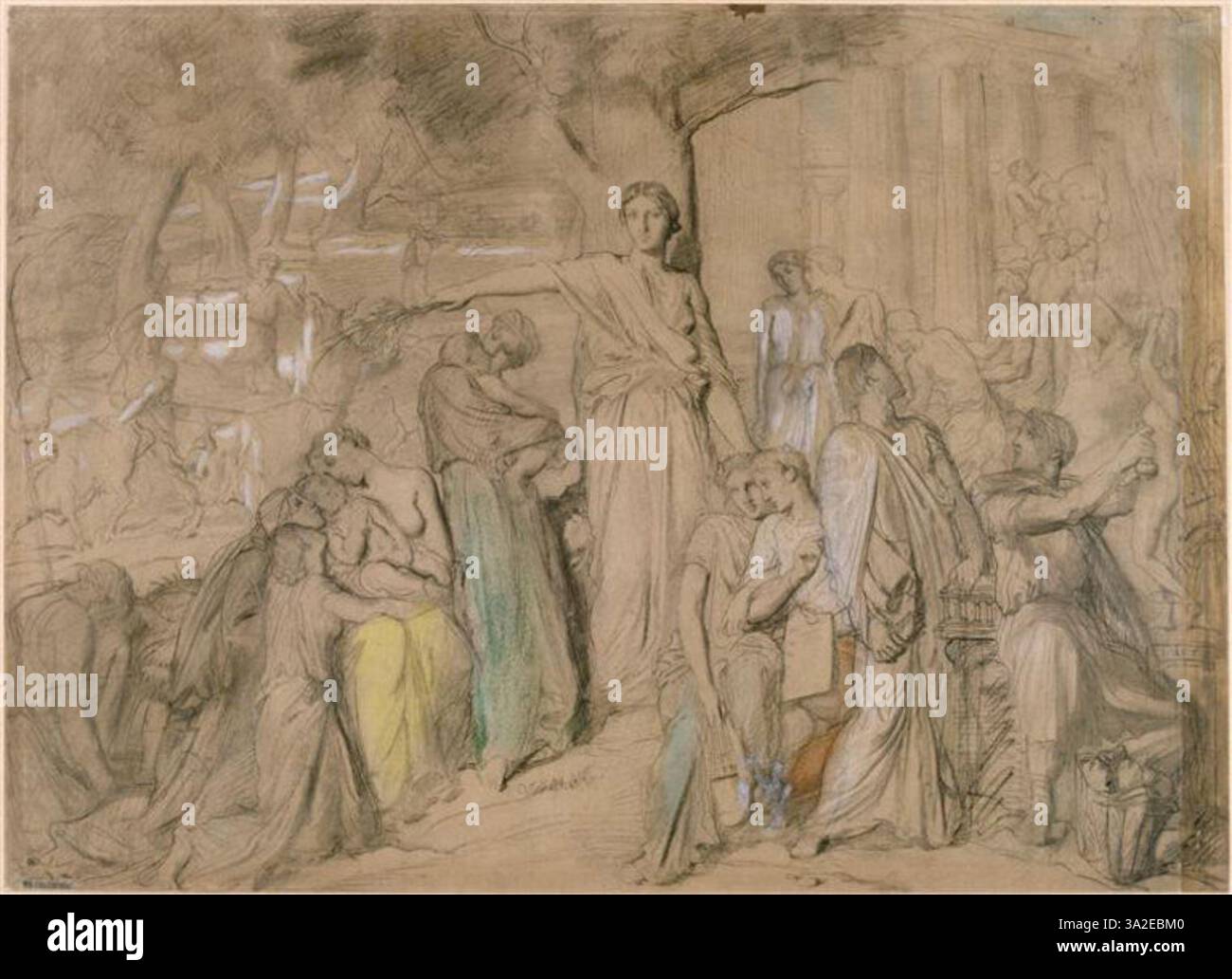 Chassériau’s drawing represents the personification of Peace ...