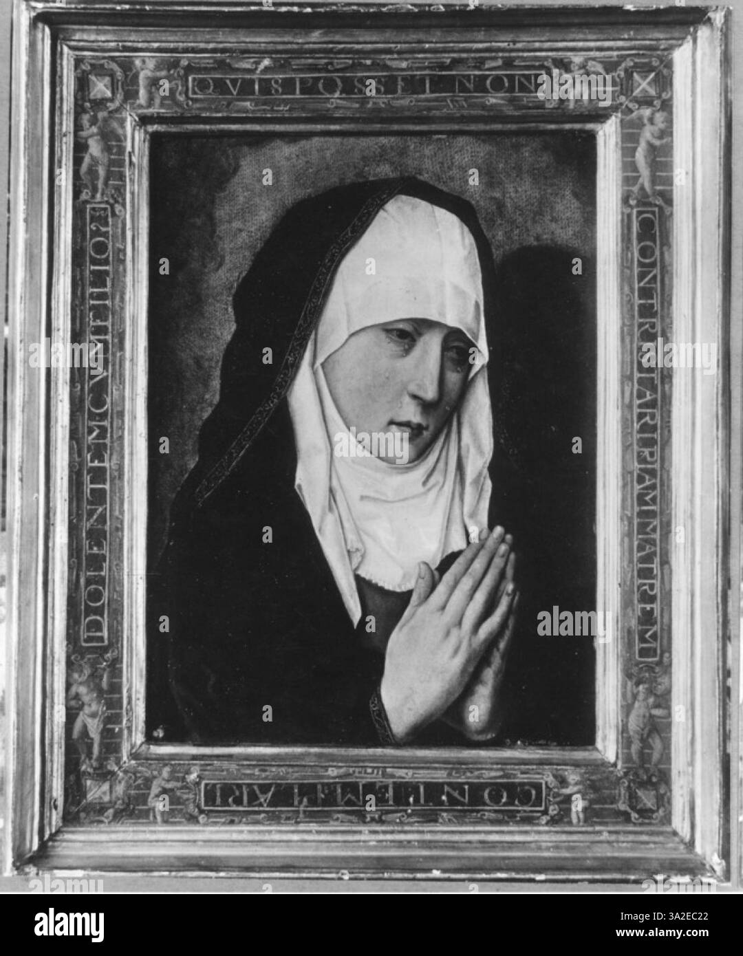 This pendant painting by Dirk Bouts features Christ crowned with thorns ...