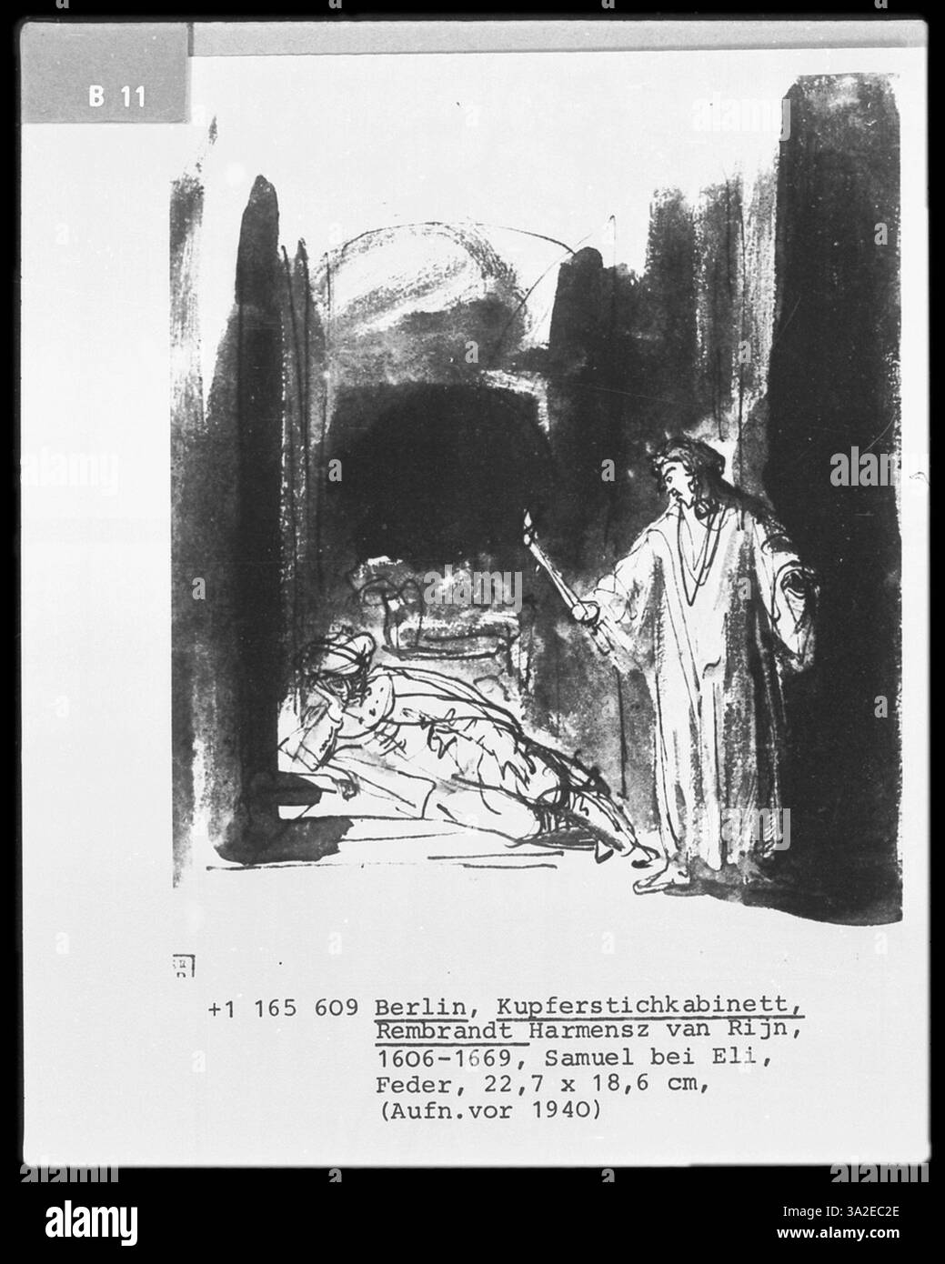 A scene depicting the young Samuel standing before Eli, showing a ...