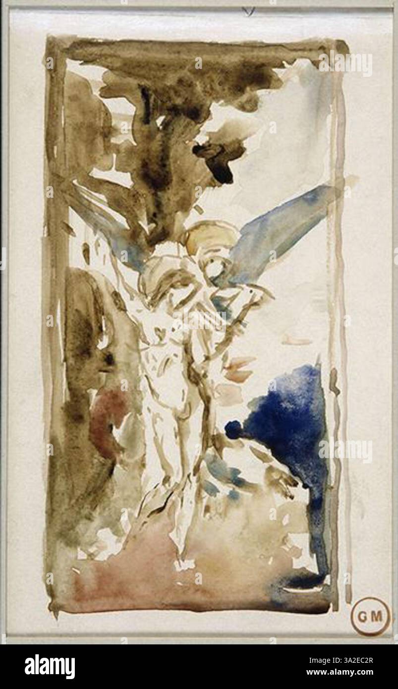'Saint Sébastien et l'Ange' by Gustave Moreau depicts Saint Sebastian ...