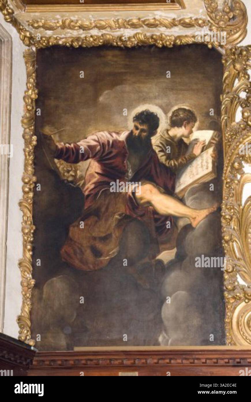 In this work by Jacopo Tintoretto from the 16th century, Saint Mark and ...