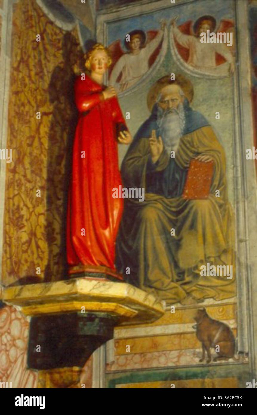 This painting by Benozzo Gozzoli, created in 1465, depicts Saint ...