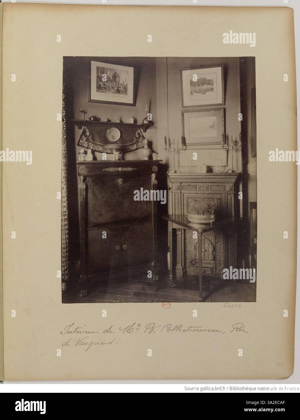 This photograph by Eugène Atget shows the interior of Mr. B., a ...